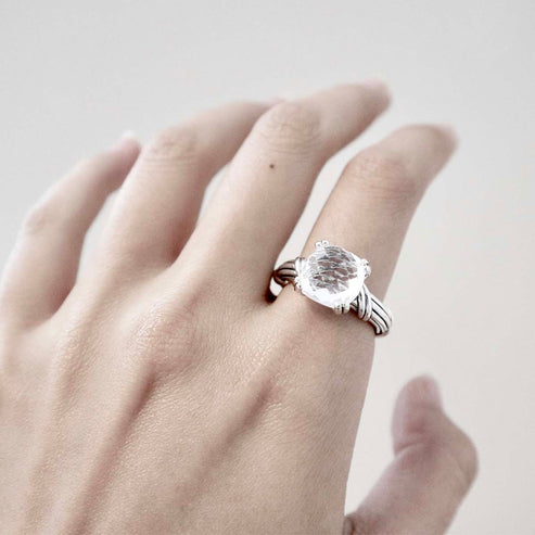 Peter Thomas Roth Ribbon and Reed Fantasies Rock Crystal Cocktail Ring ...