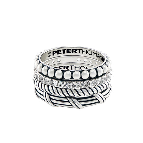 Peter Thomas Roth Ribbon and Reed Signature Classic Stack Ring Set with ...